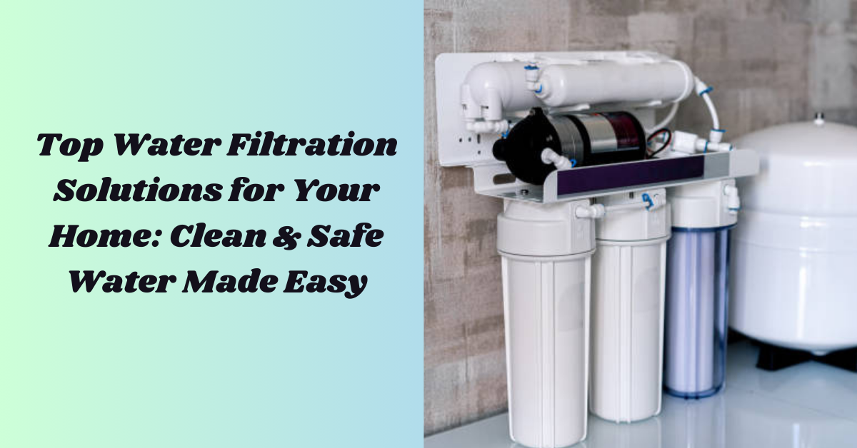 Top Water Filtration Solutions for Your Home: Clean & Safe Water Made ...